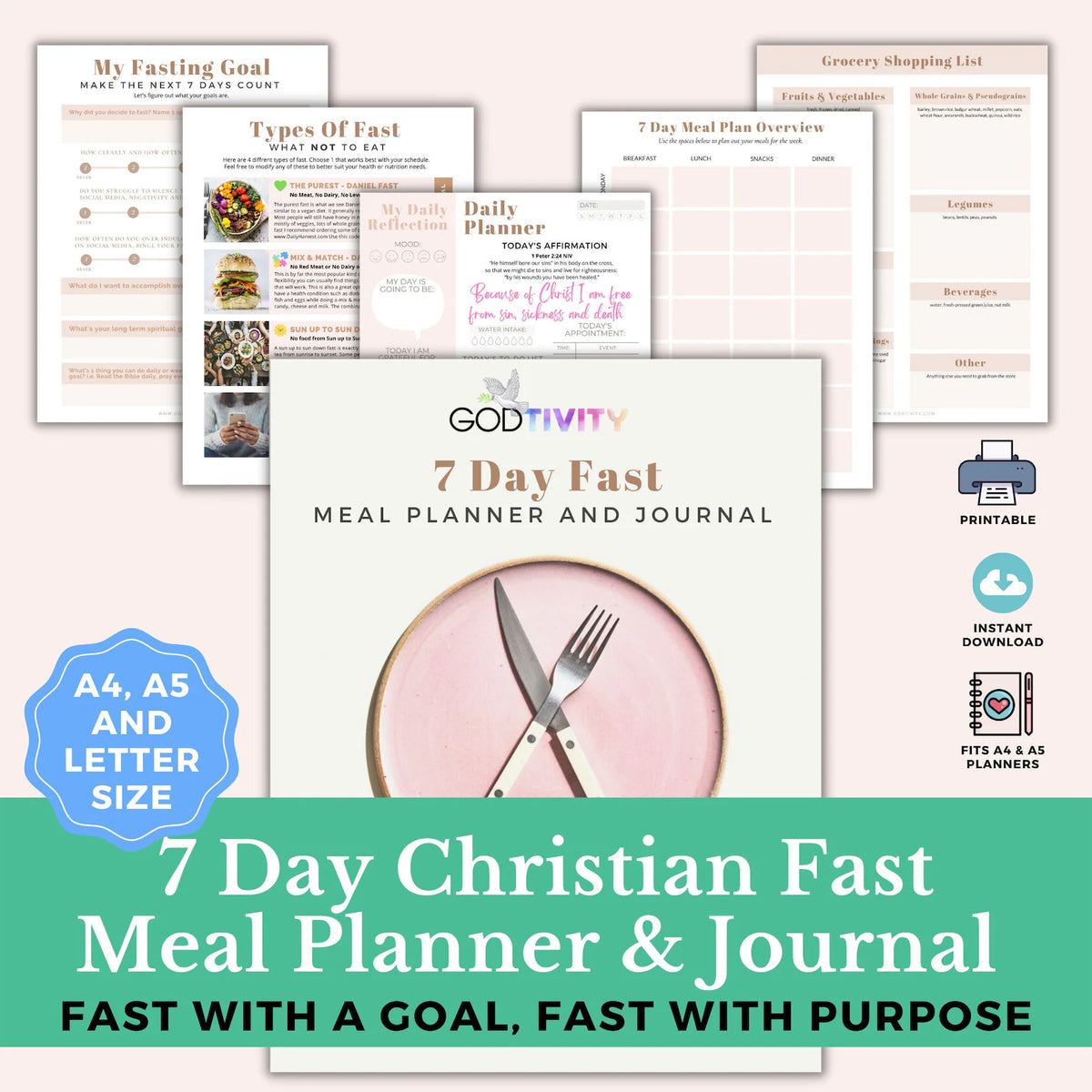 7 Day Christian Fast Meal Planner – Godtivity